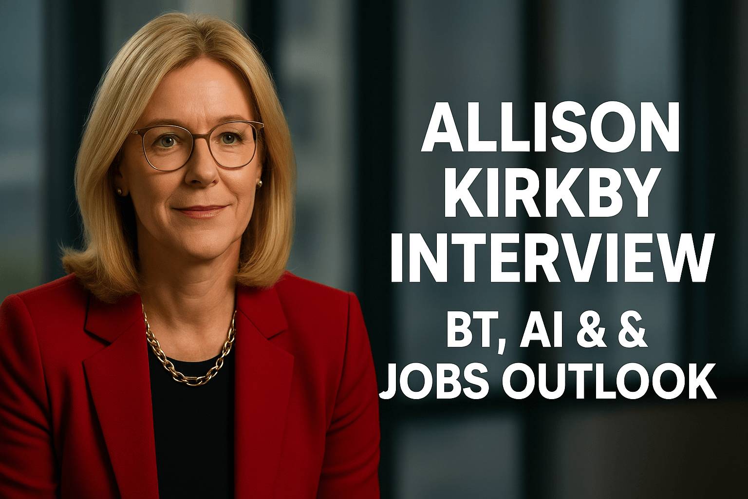 Allison Kirkby Interview – BT, AI & Jobs Outlook